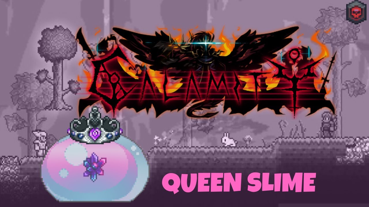 Terraria | Calamity Mod - Revengeance Mode | Queen Slime (Boss Battle ...
