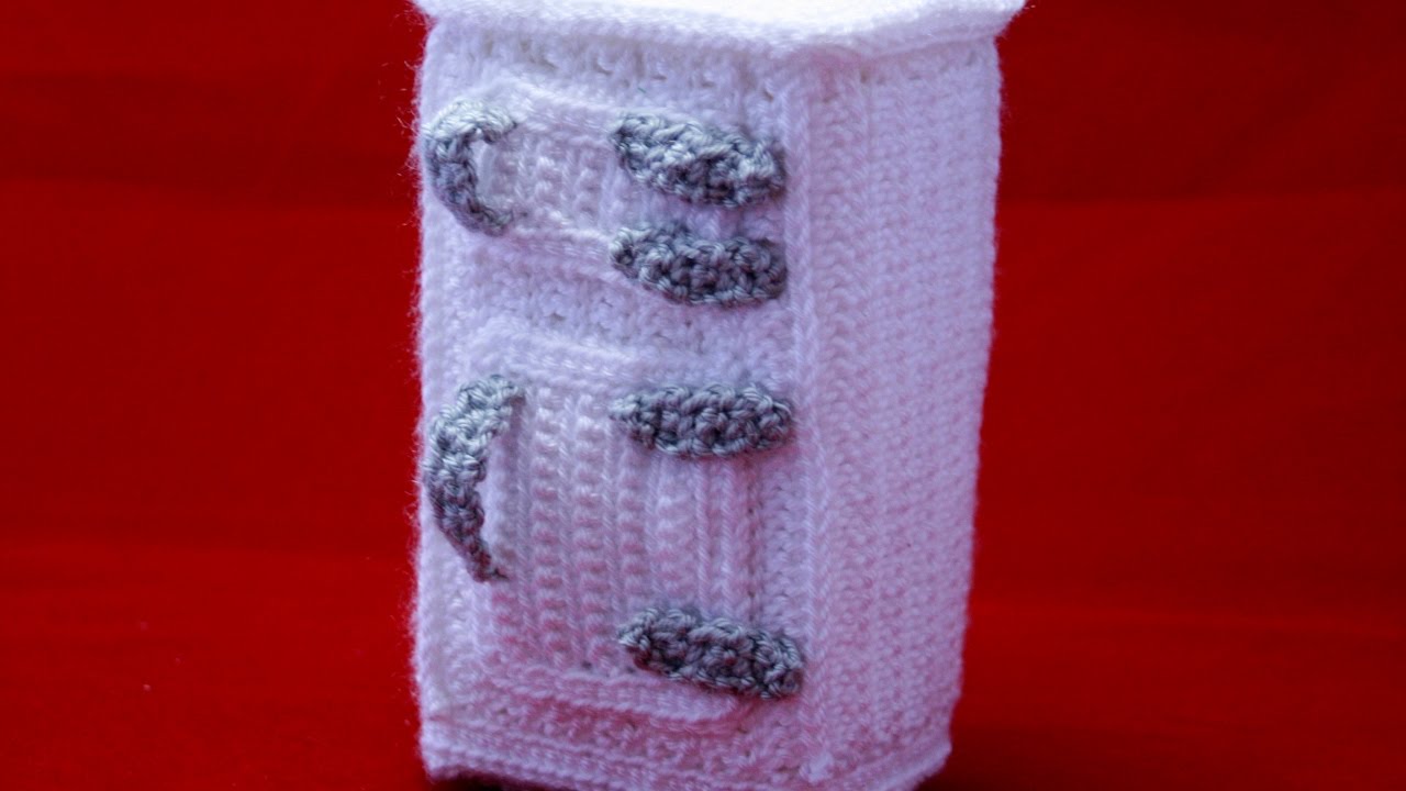 Crochet Pattern Fridge for Dollhouse - YouTube