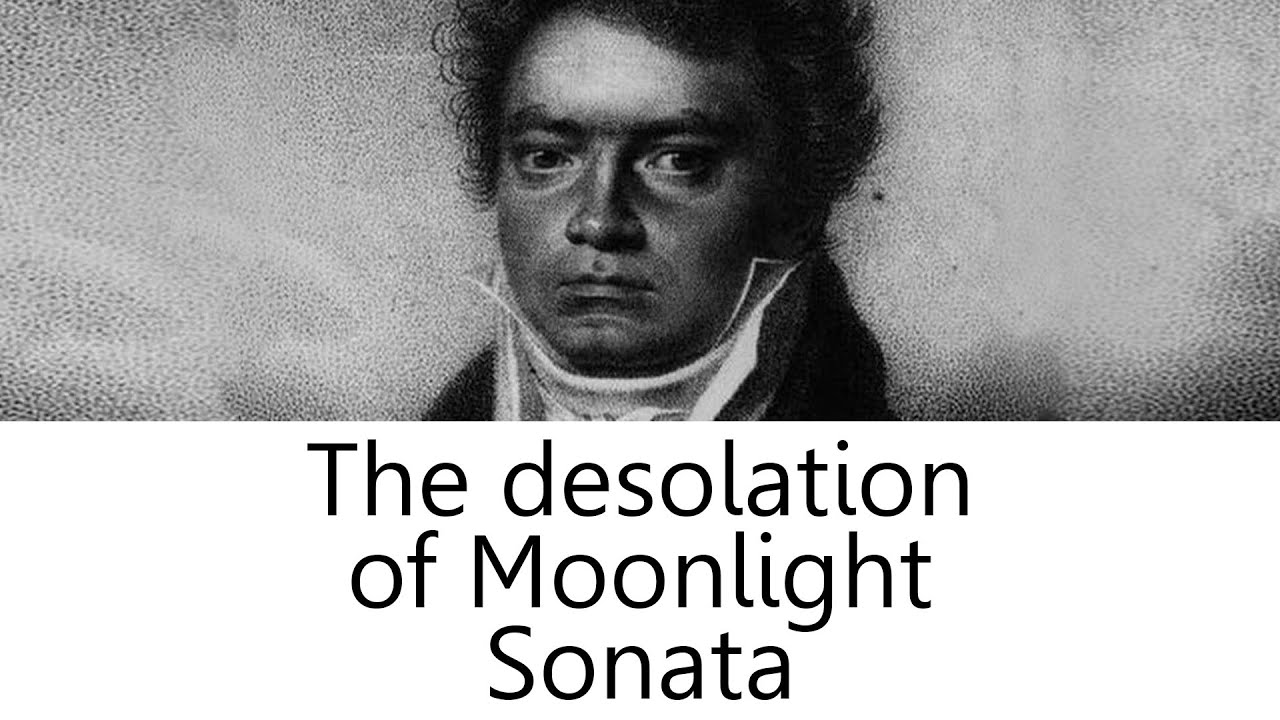 How to play the Moonlight Sonata by Beethoven with a beautiful, sad ...