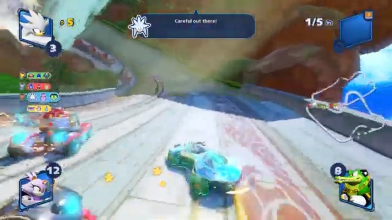 Team Sonic Racing | Silver & Team Blaze | Mirror Lost Palace - YouTube