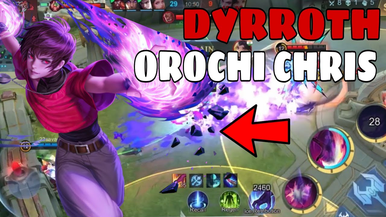 I GOT DYRROTH OROCHI CHRIS IN KOF EVENT 2024 | Build & Runes | MLBB ...