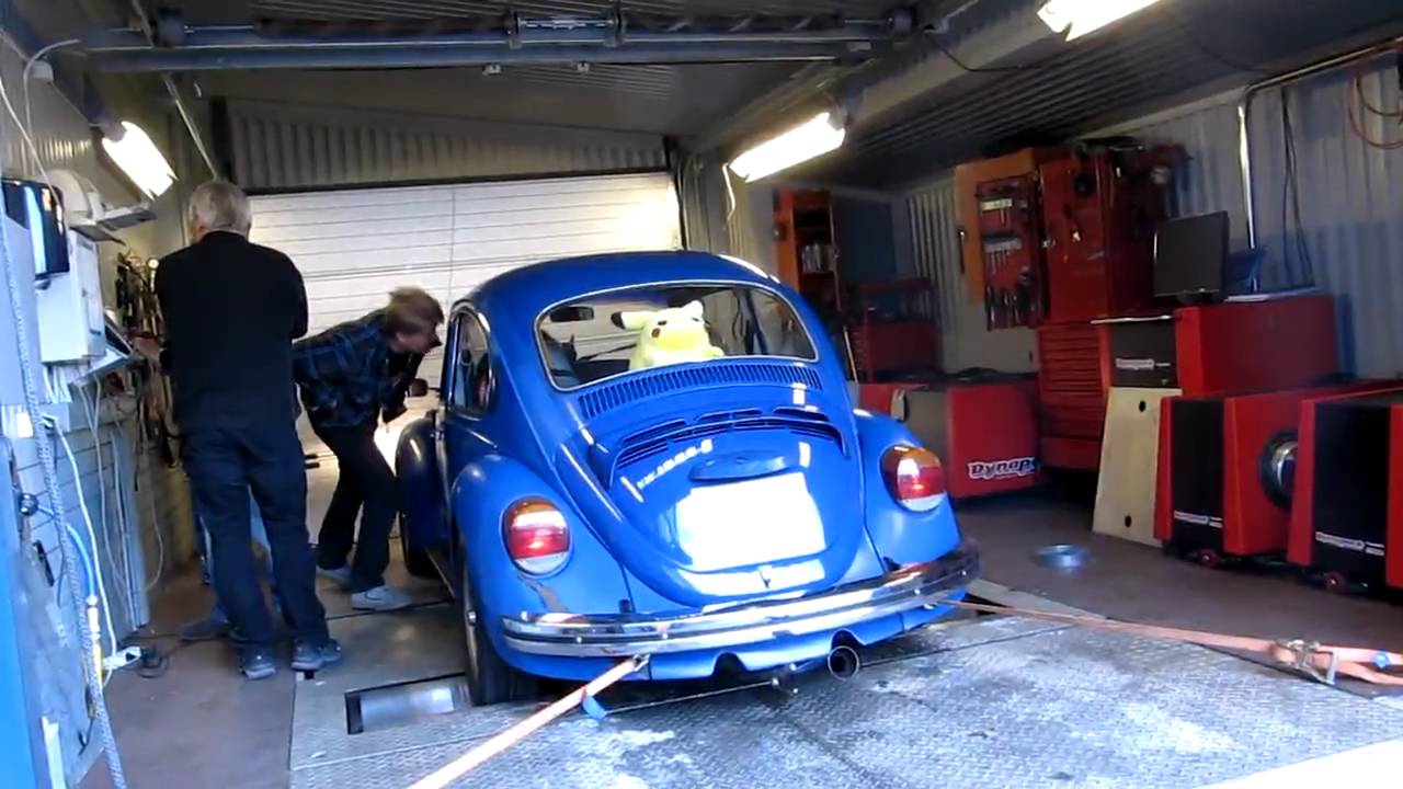VW Bug 1600-Crap'o Dyno-run 1.MOV - YouTube