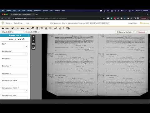 Quick Start Guide to Indexing with Family Search | How to index in Family Search | Family History