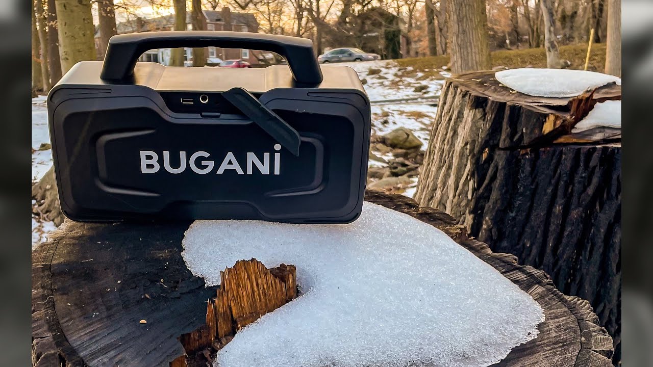Bugani M118 wireless Bluetooth speaker under $70 ipx7 water proof - YouTube