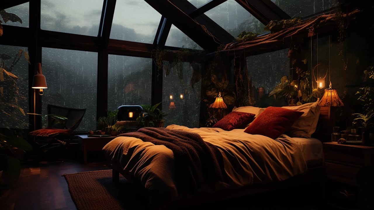 Improve Sleep - Enjoy Peace In A Warm Room | Relax With The Sound Of ...