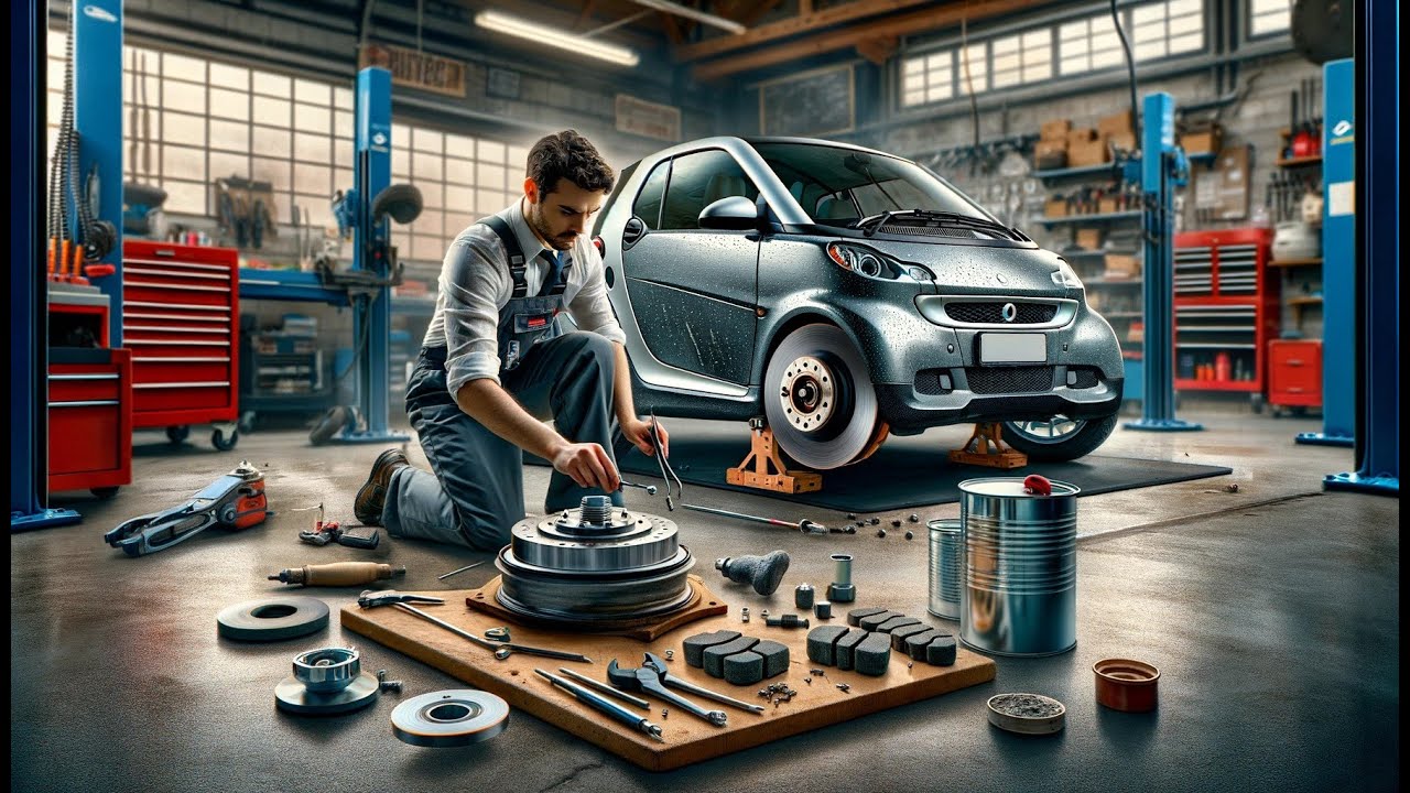How to fix spongy braking on a Smart car - step by step tutorial - YouTube