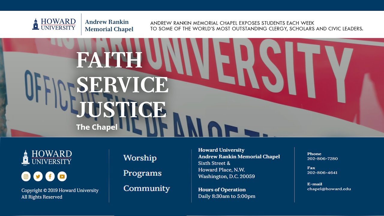 Susan K Smith - ANDREW RANKIN MEMORIAL CHAPEL | HOWARD UNIVERSITY - YouTube