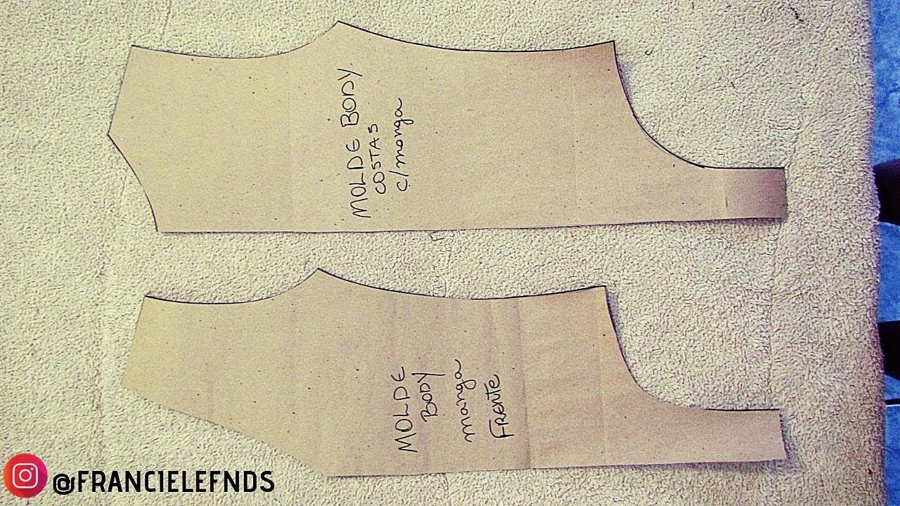 Como fazer MOLDE de BODY PARA INICIANTES - CORTE E COSTURA / COMO FAZER ...