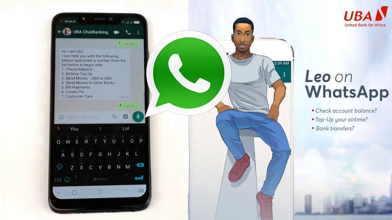 How To Use UBA Chat Banking AI On WhatsApp - Meet Leo! - YouTube