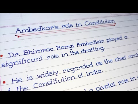 Ambedkar role in Indian Constitution | ambedkar contribution to Indian ...