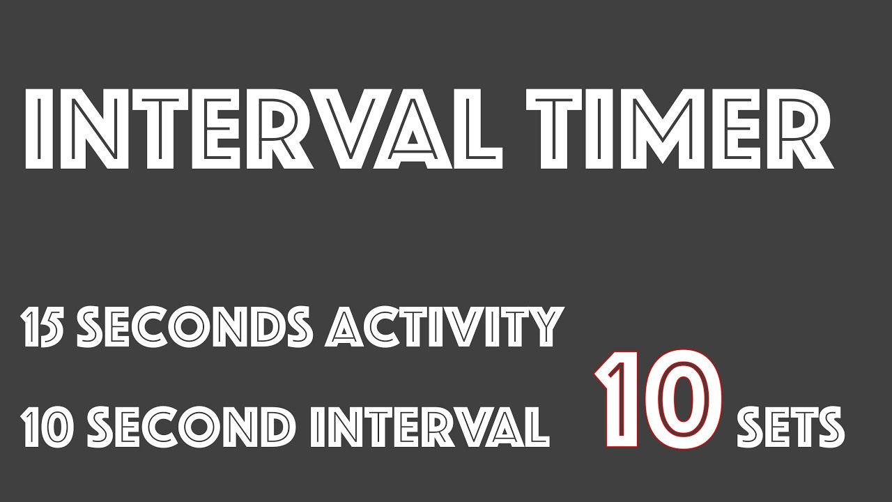 インターバルタイマー interval timer 20秒エクササイズ → インターバル20秒で10セット！20 seconds work out→20 second rest（20 sets ...