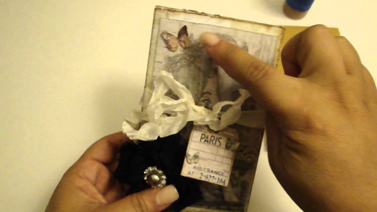 Paris Book Card/ Keepsake Box - YouTube