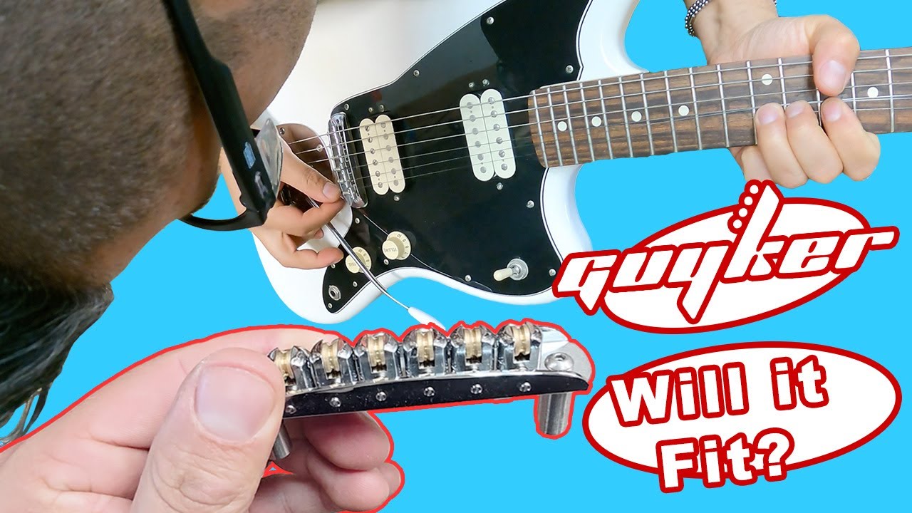 Guyker Roller Bridge Install on a Fender Jazzmaster Player HH - Honest ...