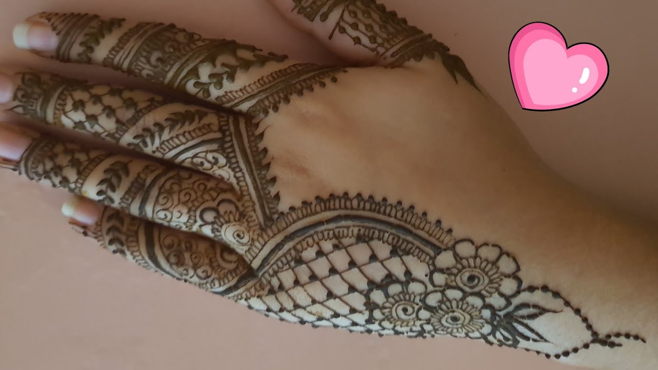 new henna design for hands |henna lessons| inspired by mehndi by hayat ...