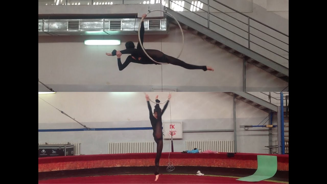 Aerial ring rehearsal - YouTube