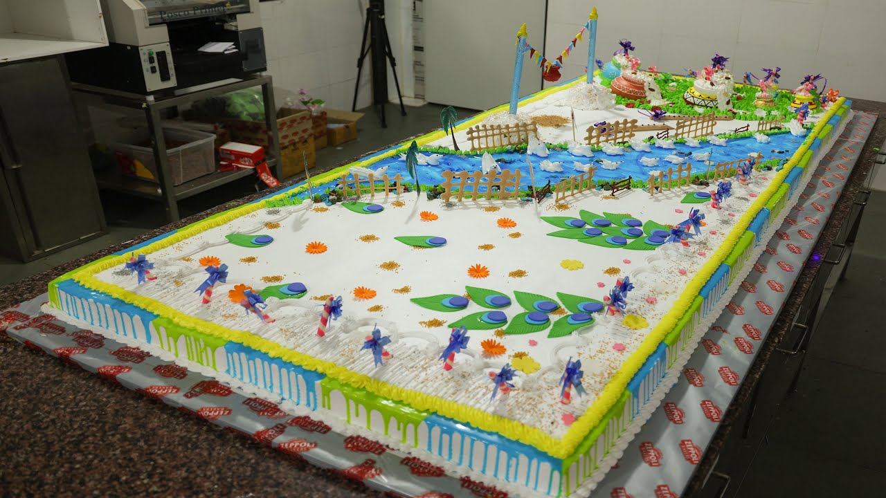😲 *60 KG CAKE* 😲 BIGGEST CAKE making - YouTube