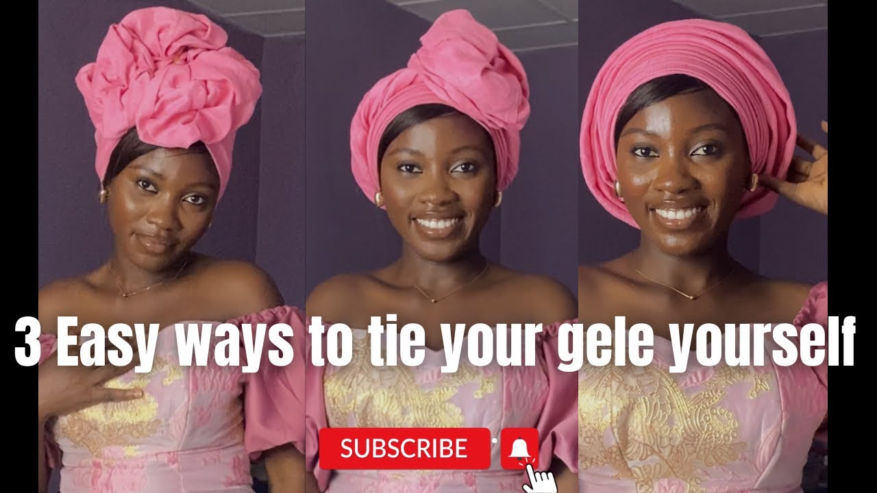 QUICK AND EASY GELE HEADWRAP TUTORIAL pt 2 |How to tie gele for ...