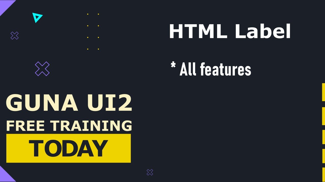 Guna UI2 HTML Label Control - YouTube