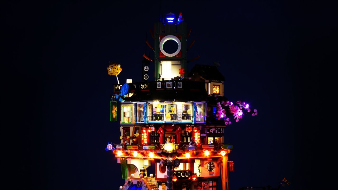 LEGO NINJAGO - NIGHT IN THE CITY - LIGHTS BY GameOfBricks - YouTube