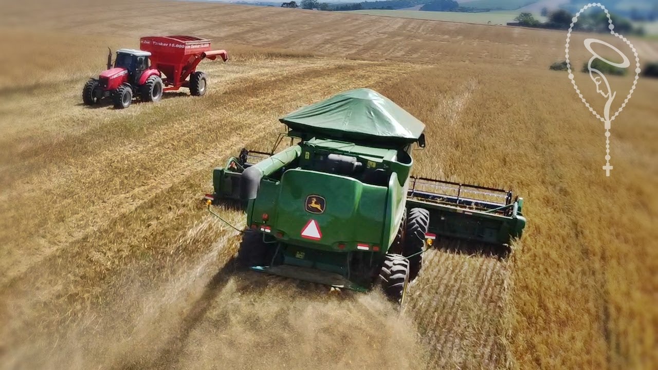 John Deere STS 9670 & Case 2688 colhendo aveia - Ponta Grossa - PR ...