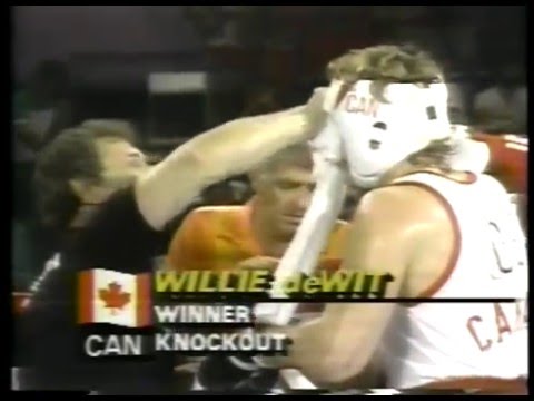 Olympics - 1984 Los Angeles - Boxing - Heavywts - CAN Willie de Wit VS UGA Dodovic Owiny imasports