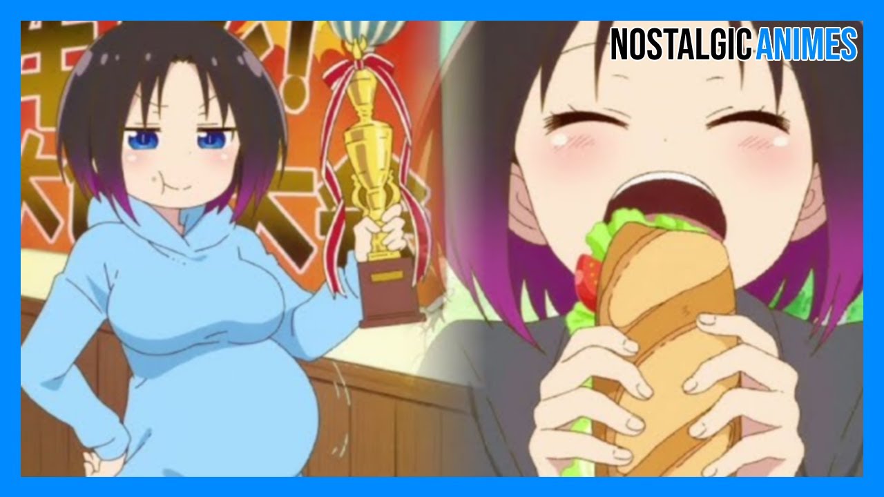 Elma Eating Compilation ~ Kobayashi's Dragon Maid 小林さんちのメイドラゴン - YouTube