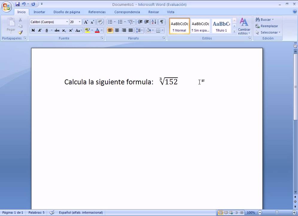 Como hacer formulas por el microsoft word.avi - YouTube