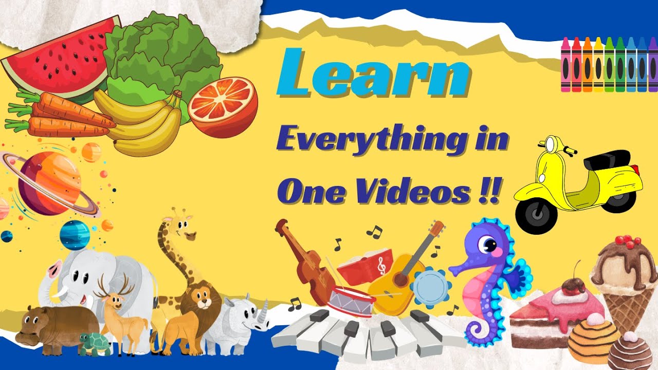 🌈 Fun Learning Adventure: Colors, Shapes, Music, and Vehicles All in ...