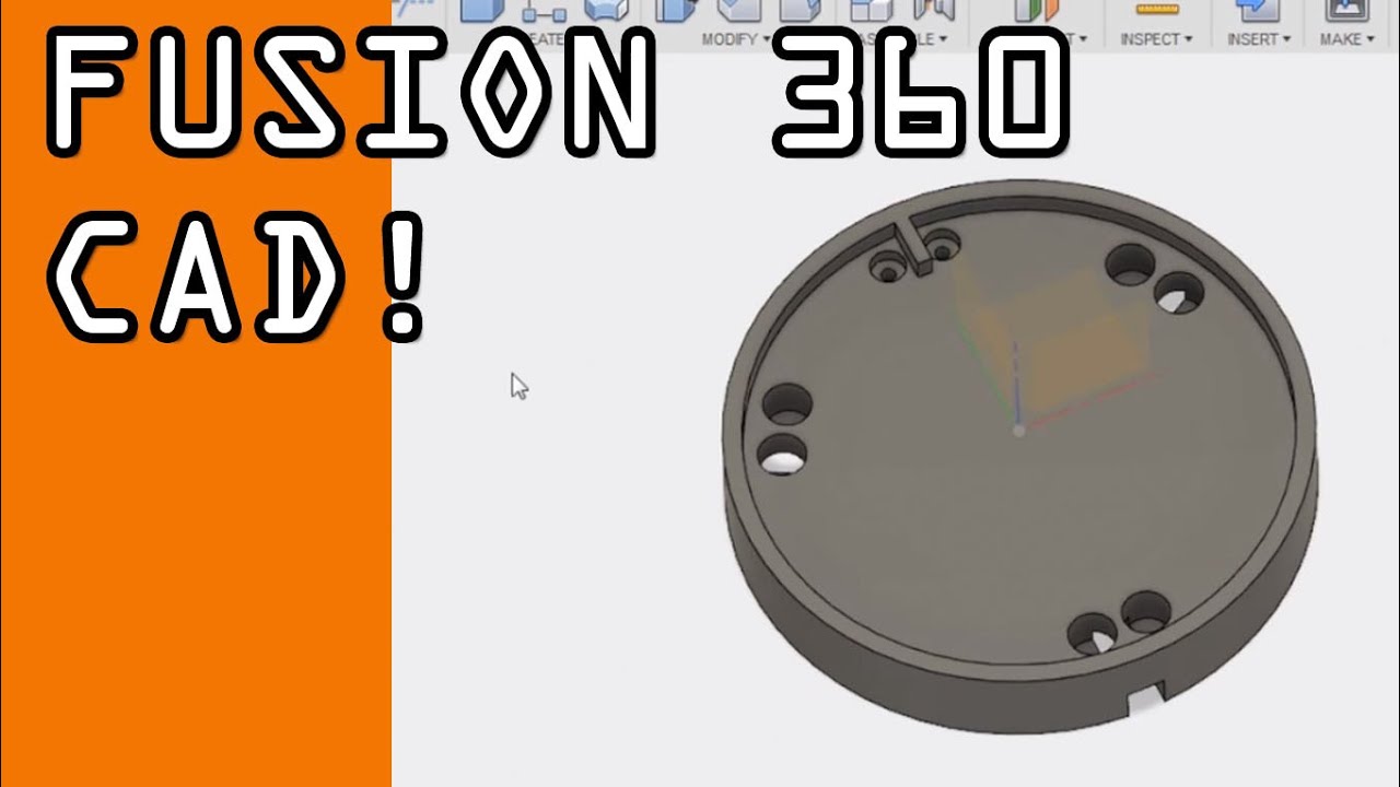 Intro to Fusion 360 CAD Tutorial: Probe Disc! FF36 - YouTube