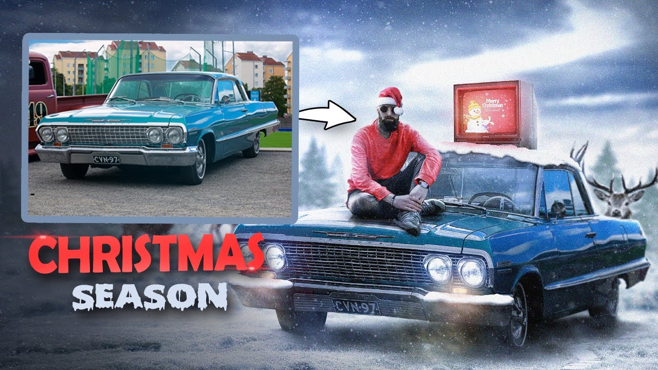 Christmas season - photoshop manipulation | speed art - YouTube