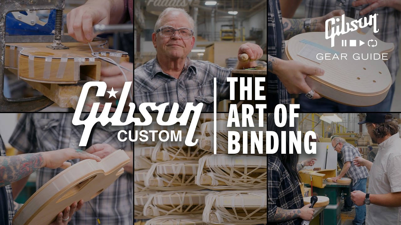 Rope Binding at Gibson Custom Shop Tour - Meet The People Who Build ...