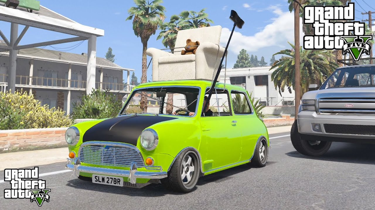 MOBIL MR BEAN MINI COOPER TERKEREN DI DUNIA MANTAP MANTAP - GTA V MOD ...