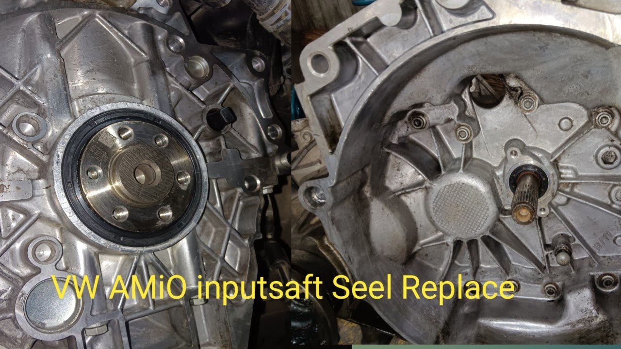 VW amio mian oil seal Release petrol engine - YouTube