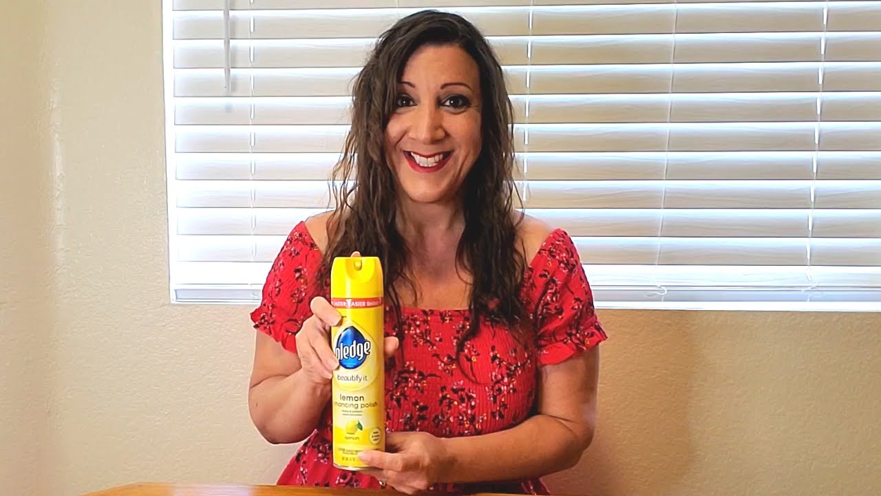 Pledge Furniture Spray - Enhancing Polish - Lemon - YouTube