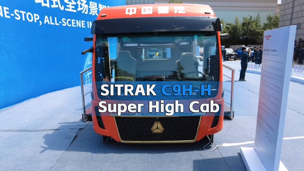 SITRAK C9H-H Cab with Super High Roof - YouTube