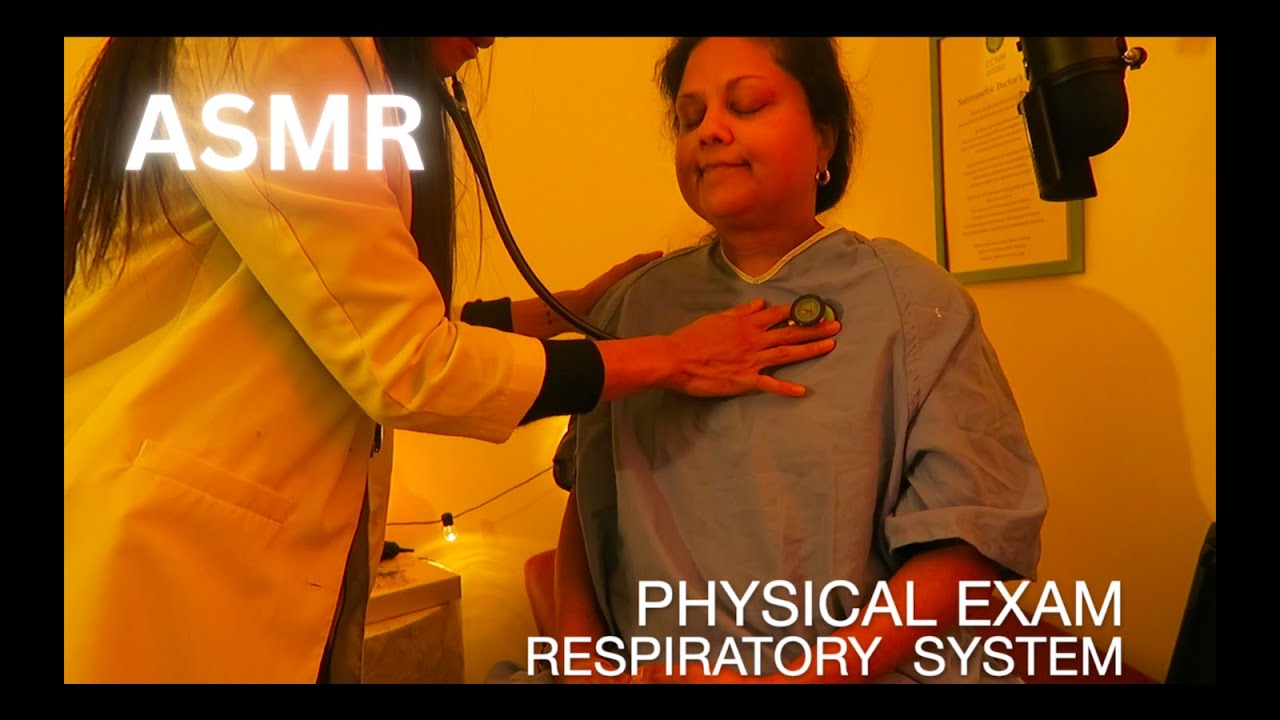 [ASMR] Real Person Medical Exam/ Nurse Examines Cough /Full Respiratory ...