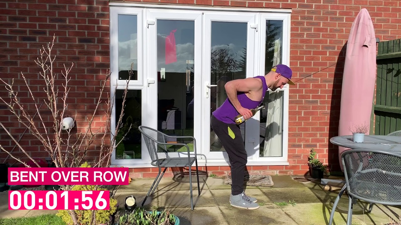 Half Term Upper Body Wine Bottle Workout - YouTube