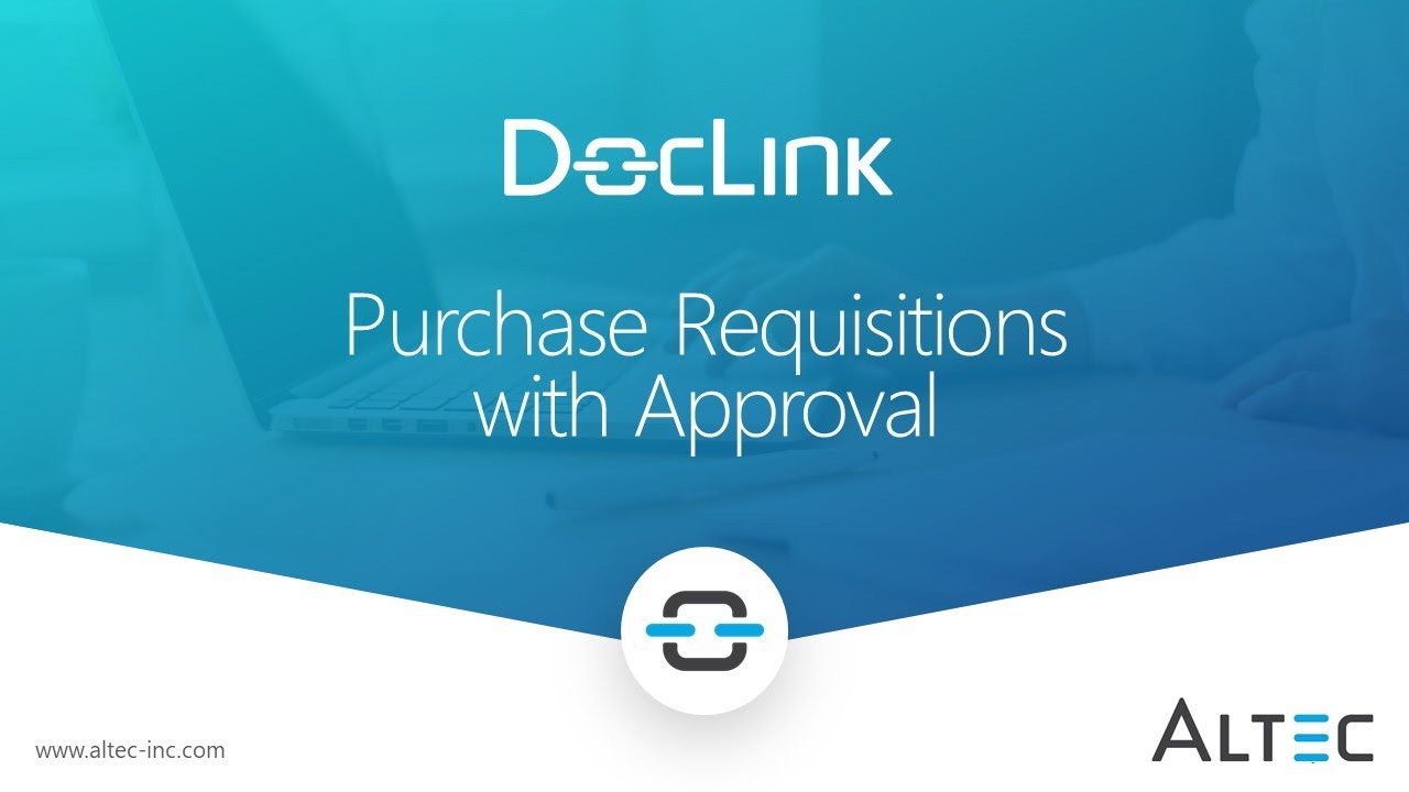 DocLink - Purchase Requisitions with Approvals - YouTube
