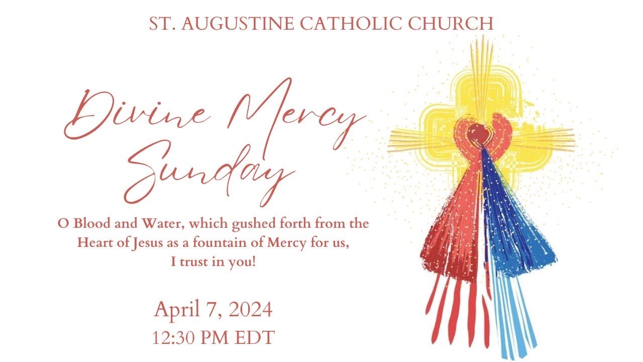 Divine Mercy Sunday Mass Livestream (April 7, 2024) - YouTube