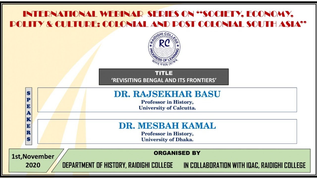 4th International Webinar organised by the Department of History ...