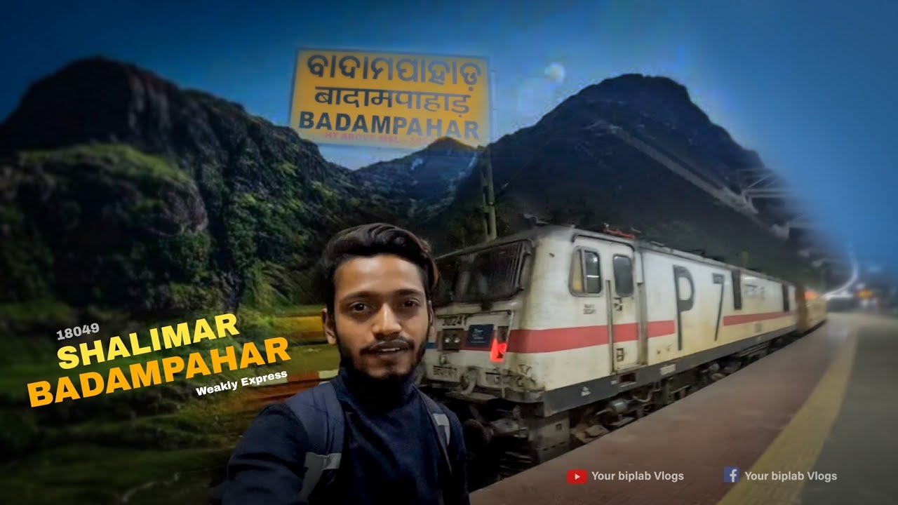 Midnight Train Journey | 18049 Shalimar - Badampahar Weakly Express ...