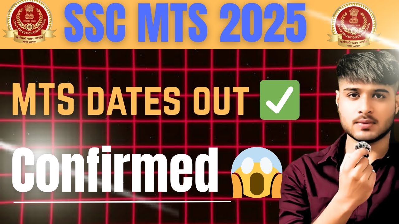 SSC MTS 2025 : Dates Confirmed😱| Official Notice Out 🔥 - YouTube