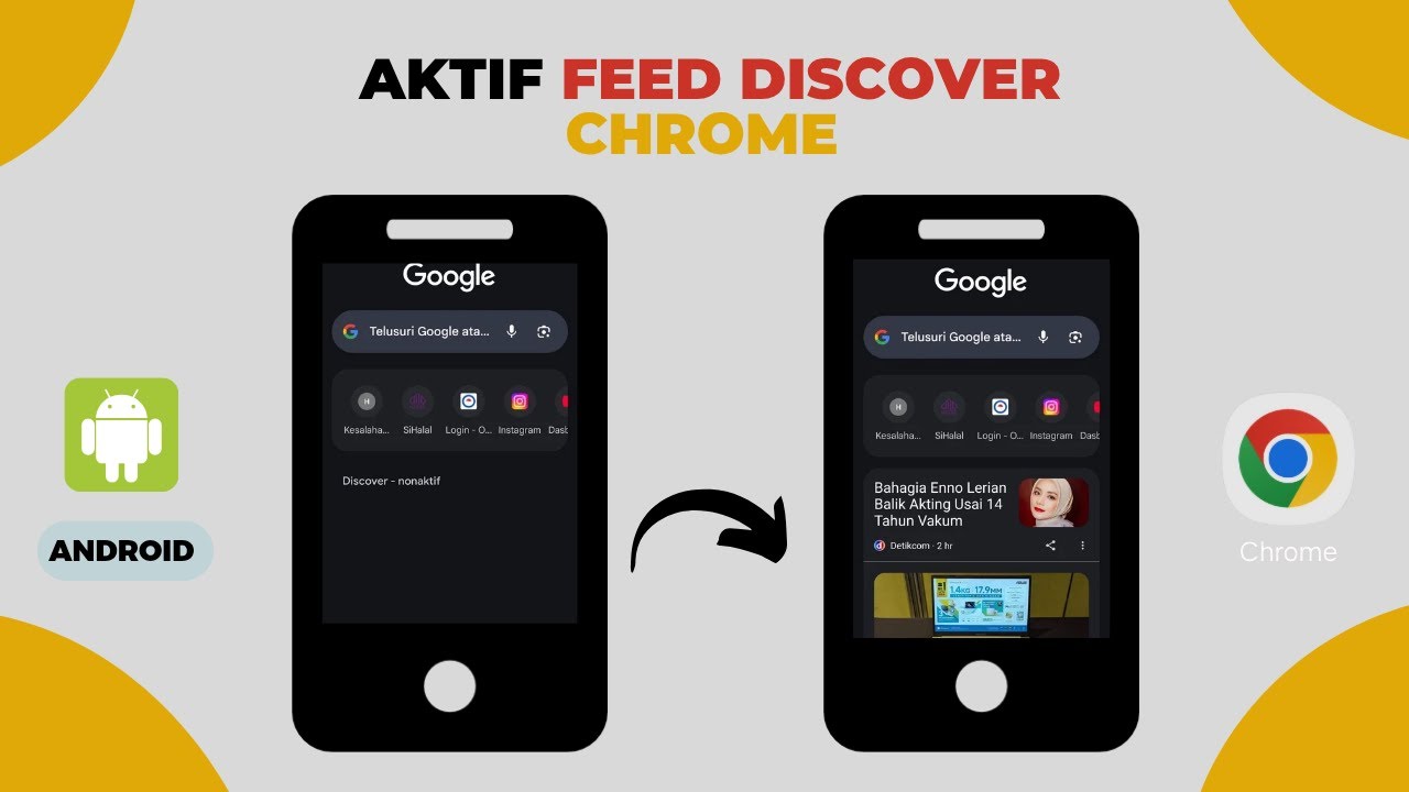 Cara Aktifkan Feed Discover di Chrome Android - YouTube