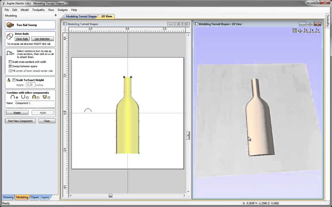 Vectric Tips & Tricks - Modeling a Turned Shape - YouTube