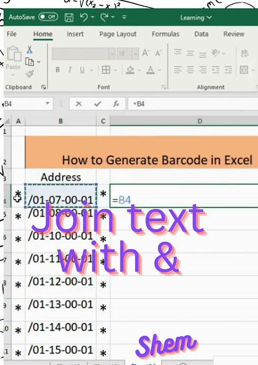 Hack Excel Exceltricks Barcode Barcodelabels Exceltips Exceltutorial Excelfunction Exceltech