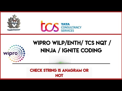 Wipro wet WILP enth TCS NQT Ignite ninga #coding #tcs #wipro - YouTube