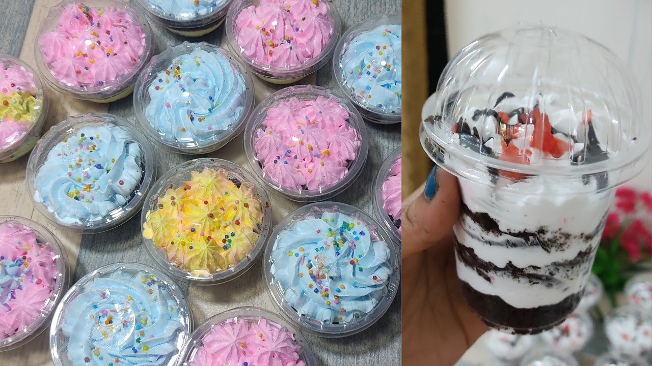 Mini glass cake|how to make mini glass cake part 5 - YouTube