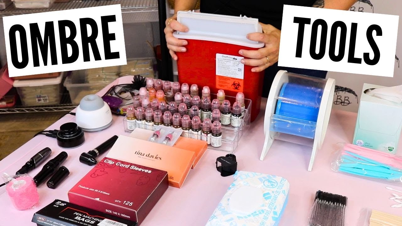 TOOLS FOR OMBRE BROW SERVICE - YouTube