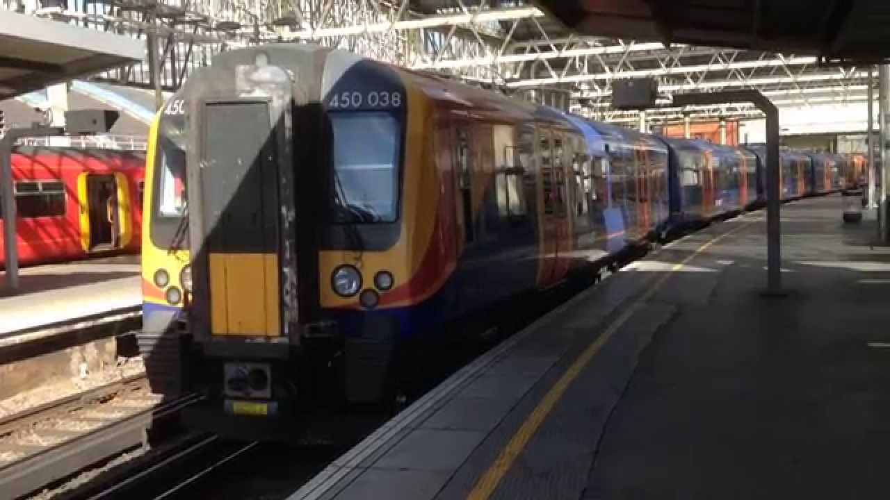 South West Trains Class 450 Departing London Waterloo 05/10/14 - YouTube