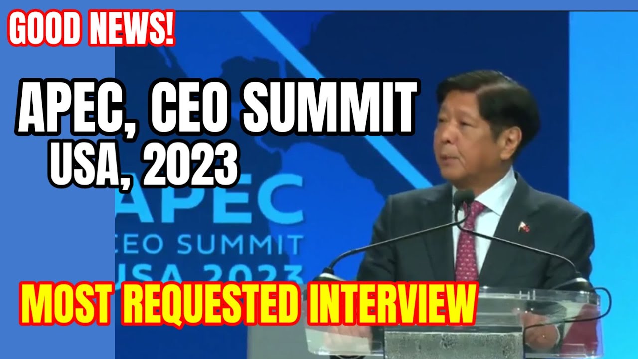 PBBM: INCREASING THE PRODUCTIVITY OF EVERY FILIPINO WORKERS| APEC ...